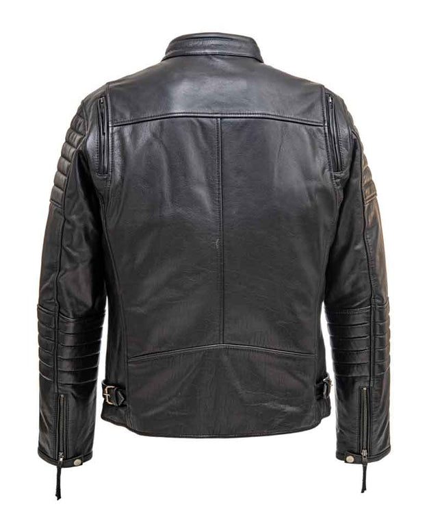 Enforcer™ Leather Biker Jacket - Level 1 Protection – Skull Riderz