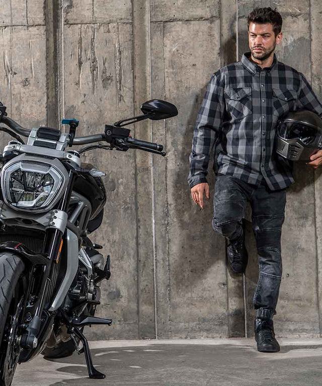 Shop Stylish Road Armor Protective Flannel Motorcycle Riding Shirt ...